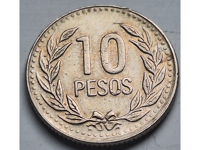 10 Pesos 1993 Kolumbija