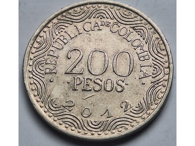 200 Pesos 2012 Kolumbija