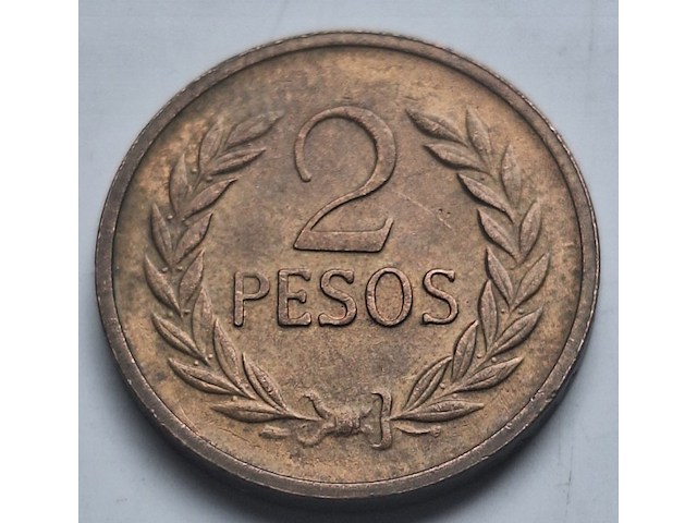 2 Pesos 1977 Kolumbija