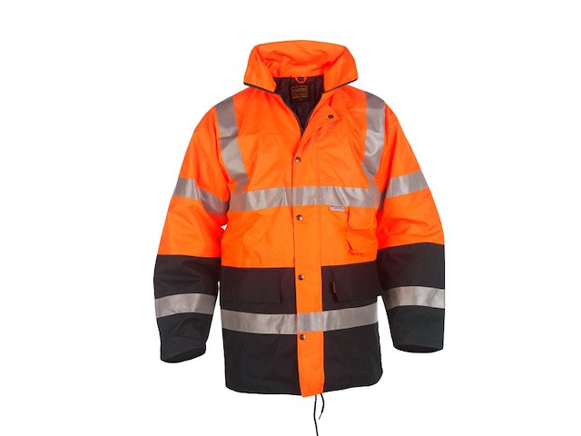 Zimska jakna Neon sa kapuljačom, oranž/crna