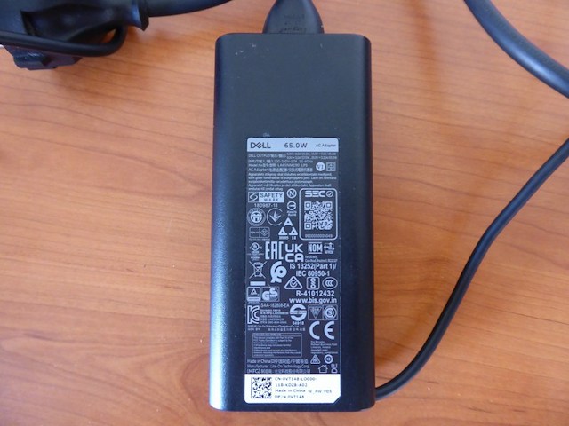 DELL 65W, USB-C, 5V, 9V, 15V, 20V, adapter - punjač