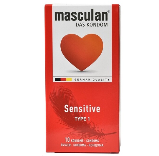 Masculan sensitive kondomi pakovanje sa 10 kondoma, 42562