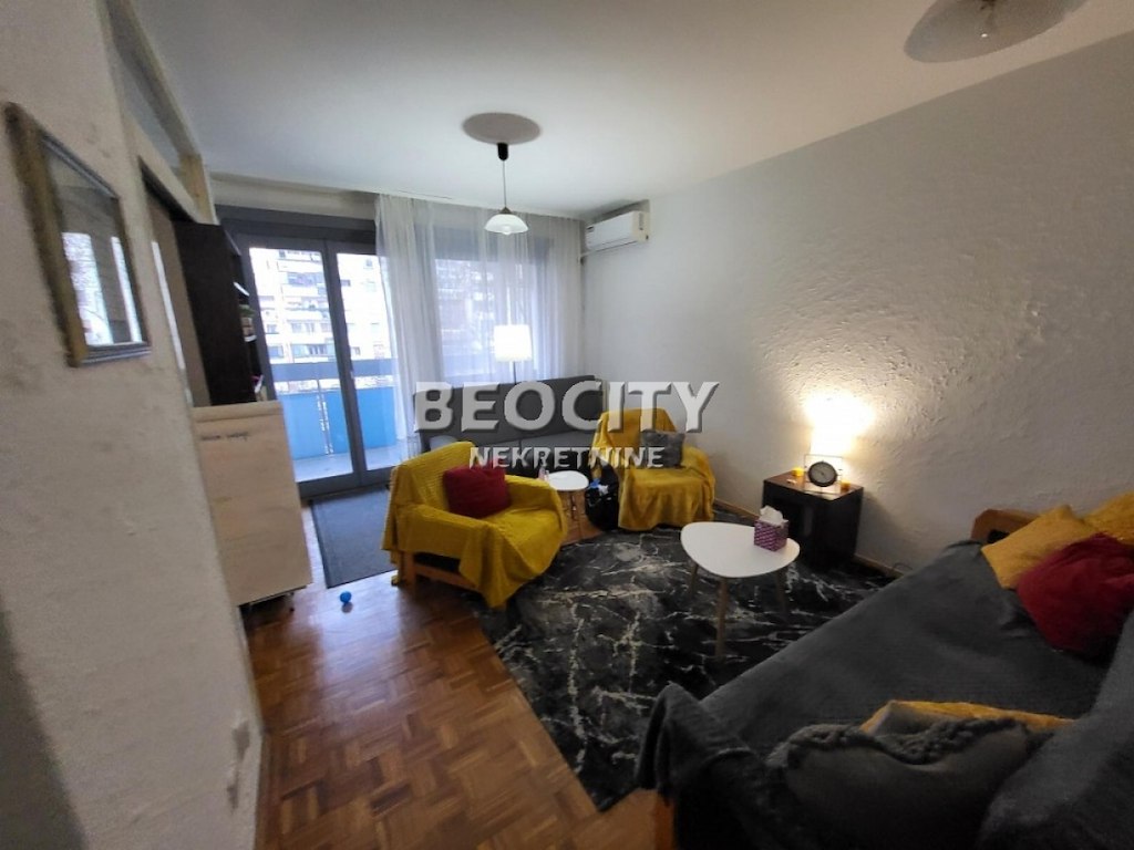 Novi Beograd, Blok 63, Gandijeva, 1. 0, 45m2, 380EUR