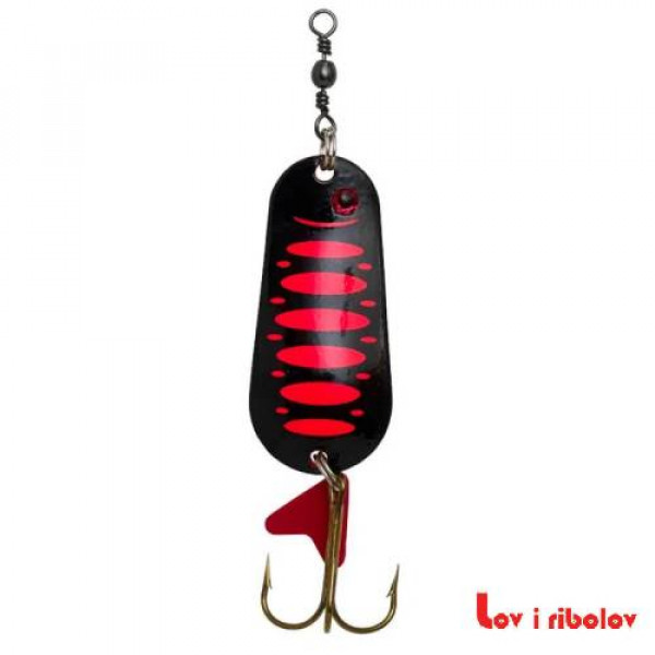 Varalica DAM Effzett Standard Spoon Red Black UV 5,5 cm - 22 g