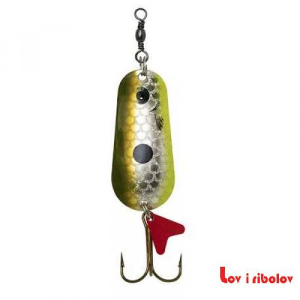 Varalica Varalica DAM Effzett Standard Spoon Olive Chartreuse Tiger UV 3.2cm - 6 g