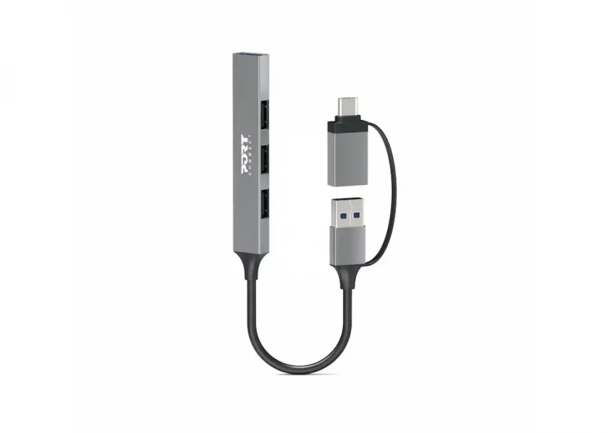 HUB Port Designs USB-C / USB-A to 4 USB-A ports 480 Mbps SLIM