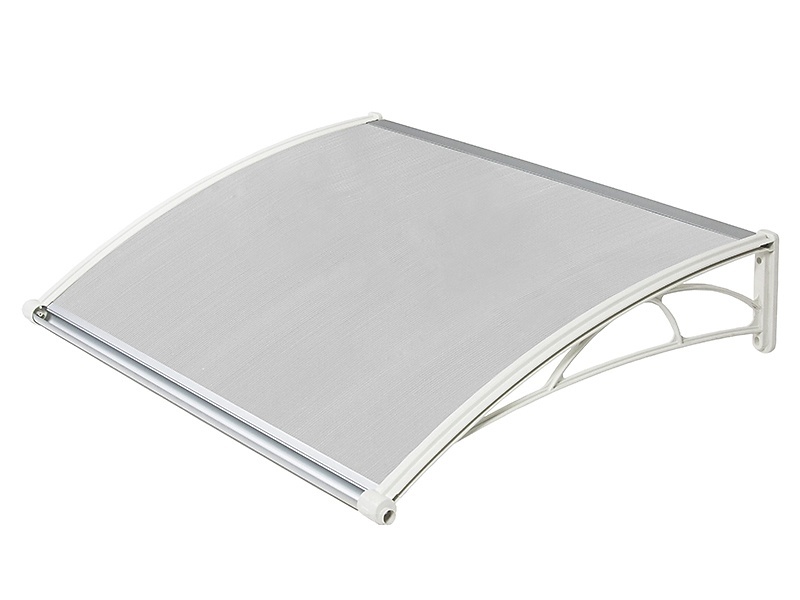 Nadstrešnica Za Vrata 82x120cm Bela Baza Ploča Providna 6mm