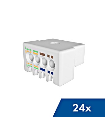 Matrica za RJ45 module S-JACK i PERFORMANCE, rezervna,24 kom
Zamenski (uključeni su u standardnu isporuku modula)
