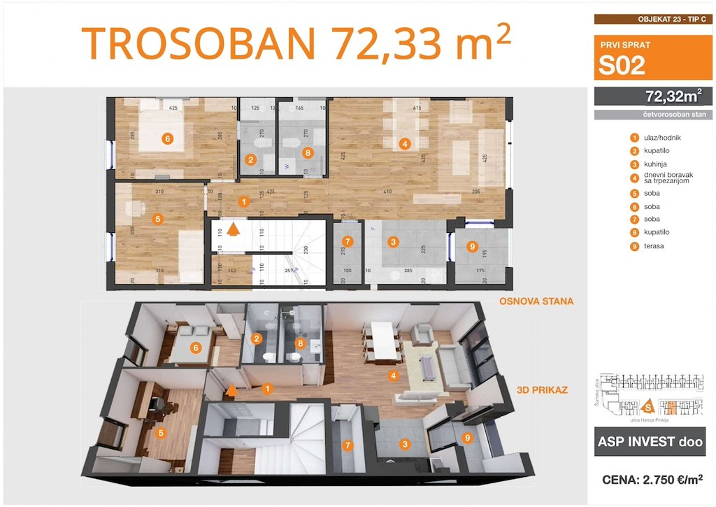 Četvorosoban stan - S02