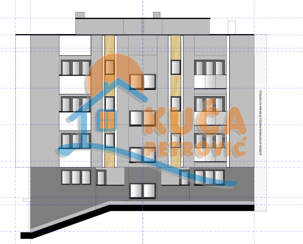 Jednosoban stan, 46.49 m2, Donja Vrežina, Crnogorska ID: p-014993