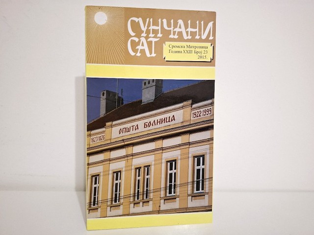 Sunčani sat XXIII broj 22 2015g