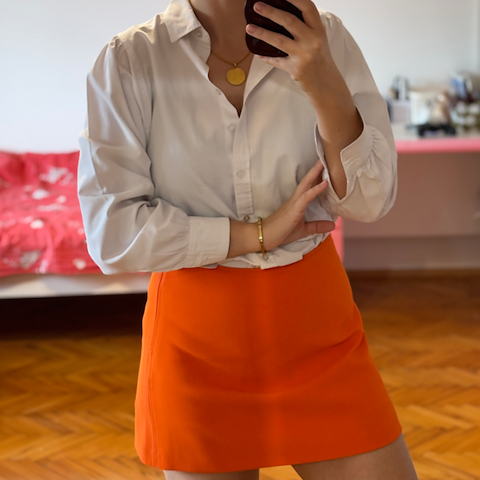 ZARA narandzasta mini suknja - orange