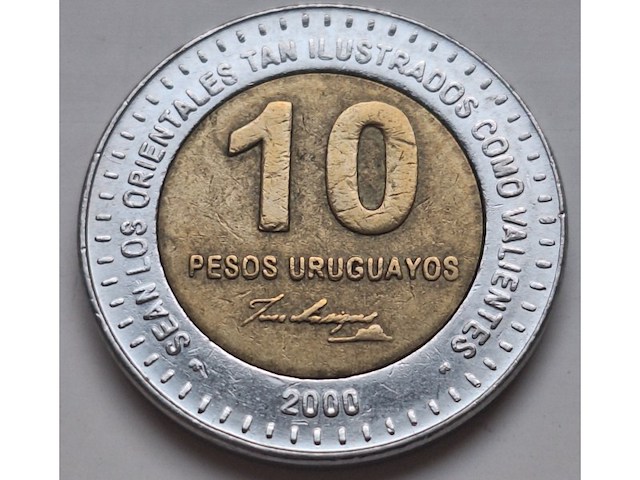 10 Pesos 2000 Urugvaj