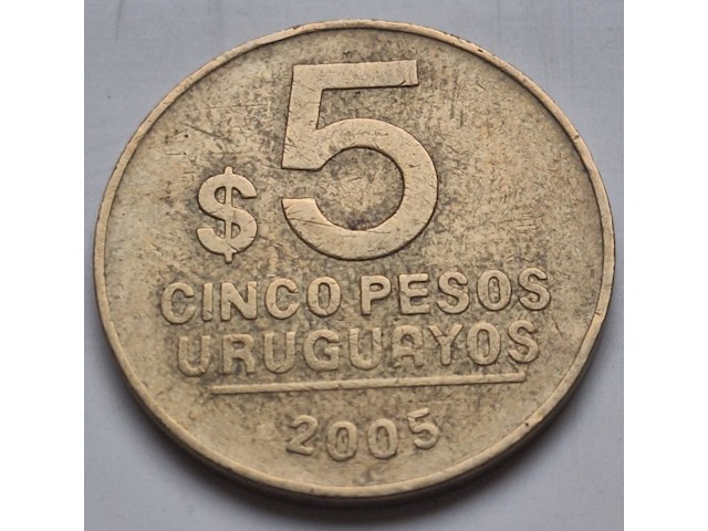 5 Pesos 2005 Urugvaj