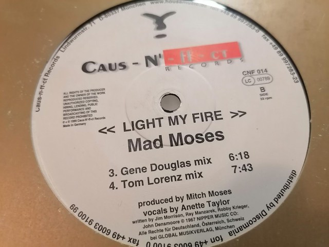 Mad Moses - Light My Fire (The Doors Remix, House)