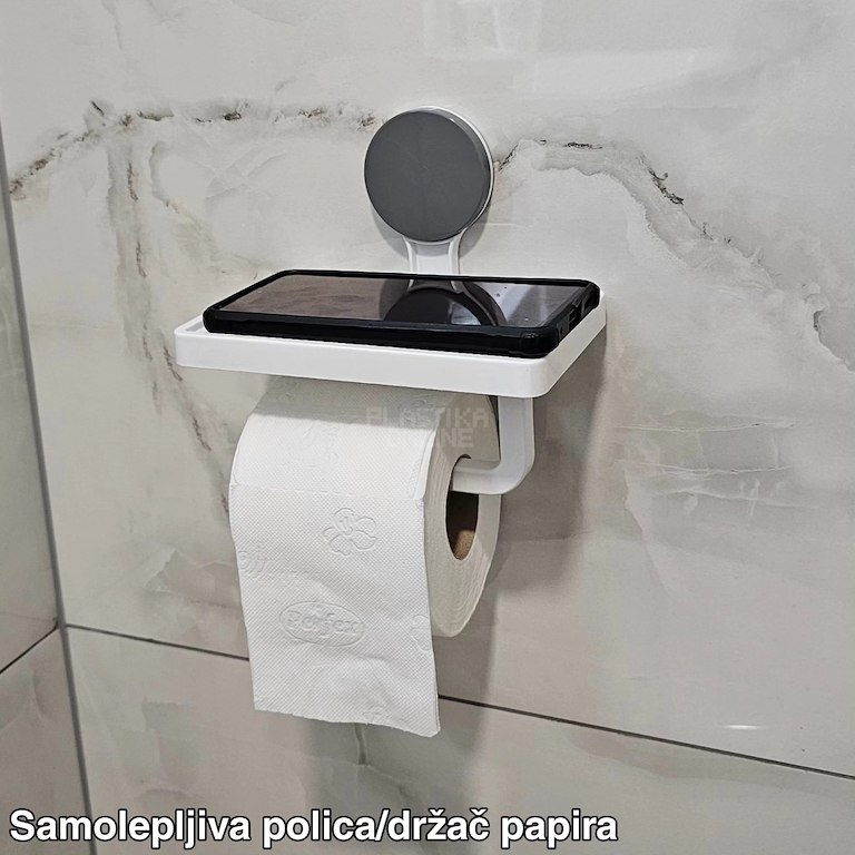 Držač WC papira samolepljiva polica