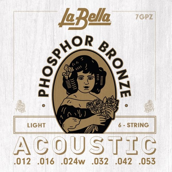 La Bella 12-53 7GPZ Phosphor Bronze - Žice za akustičnu gitaru
