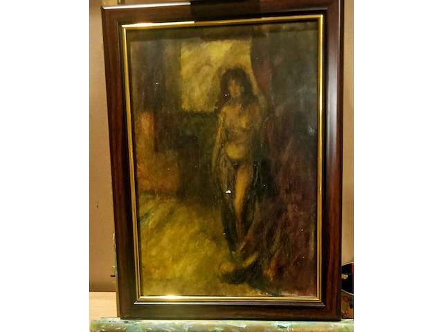 Akt, Pastel, 25x34 potpisana... iz92 god. uramljena....
