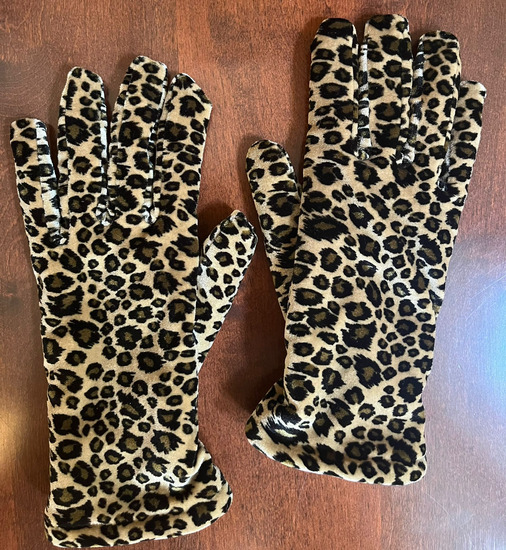 Zimske rukavice, leopard print