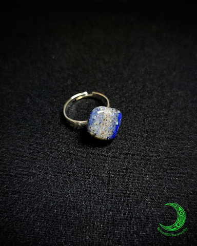 Prsten lapis lazuli kristal