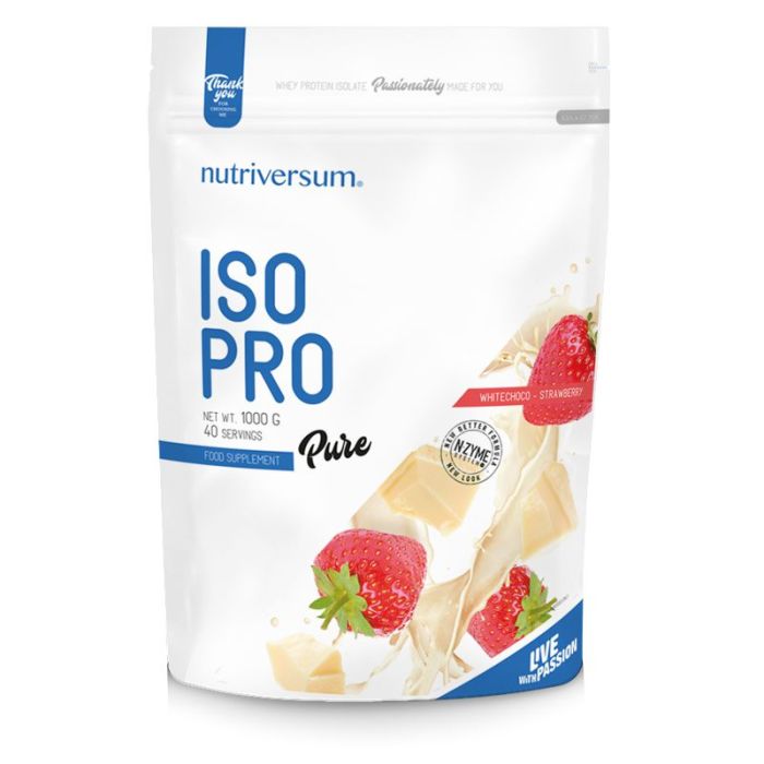 Nutriversum Iso Pro Bela Čokolada Jagoda 1kg