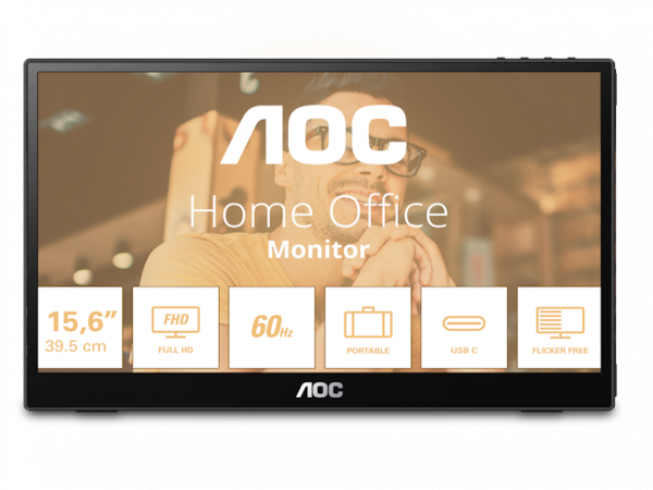 Monitor AOC 16T3EA 15,6''IPS1920x108060Hz4ms GtGUSB Cprenosnicrna' ( '16T3EA' )