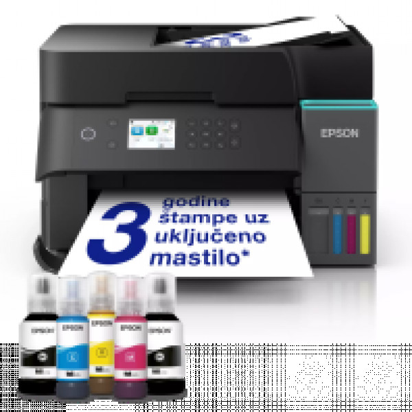 L6370 EcoTank, print-scan-copy, Color, A4, 4800X1200, LAN, Wi-Fi, ADF, LCD, Duplex print @ scann ( C11CL43403 )