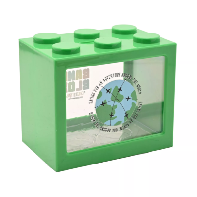 Kasica - Bank Blox, Saving for an Adventure, Green