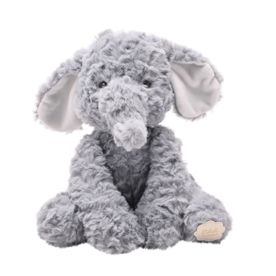 Plišana igračka - The Classical Plush, Sitting Grey Elephant, Ethel 22 cm