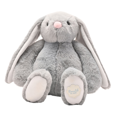Plišana igračka - The Classical Plush, Grey Bunny, Ronald 30 cm