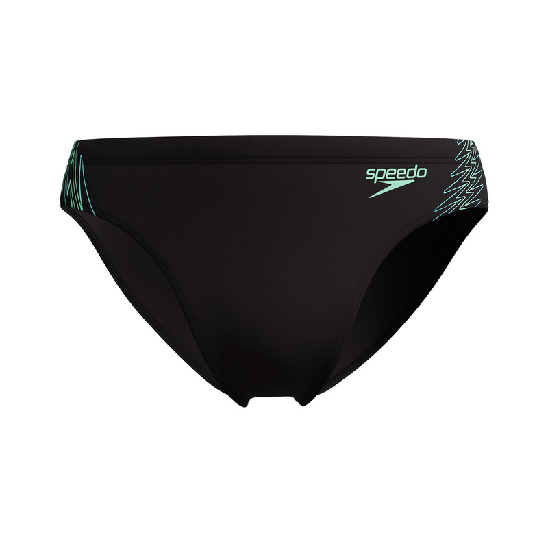 Speedo Hyper Boom Splice Brief Black Green
