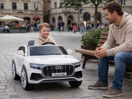 Audi Q8 12V električni SUV sa daljinskim upravljanjem 260 beli