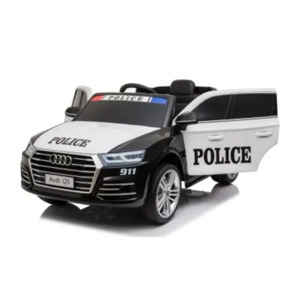 Policijski auto na akumulator Audi Q5 crno-beli NBL A068469