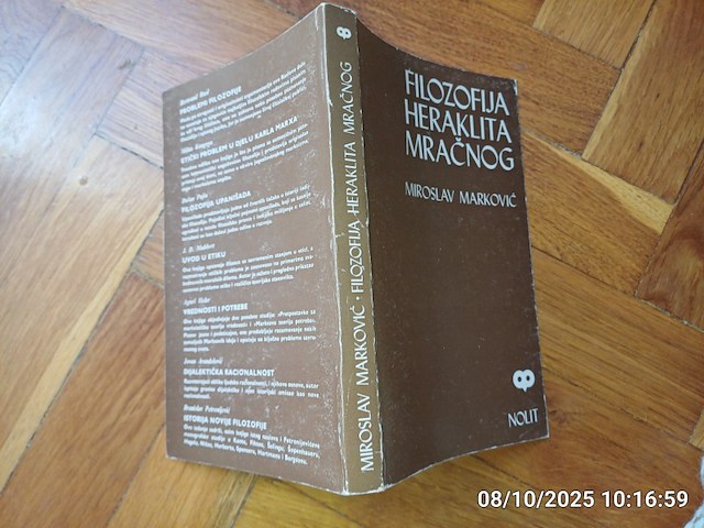 MARKOVIĆ, FILOZOFIJA HERAKLITA MRAČNOG