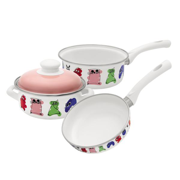 Šerpe emajl dečiji set 3/1 FG BR-310 roze