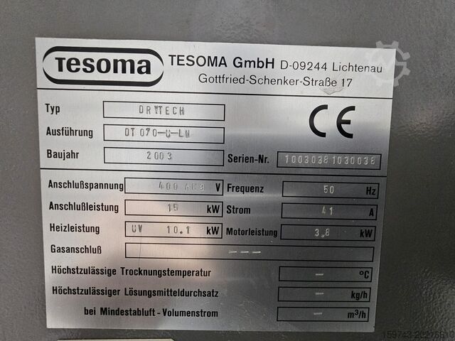 Mašina za sito štampu
Thieme / Tesoma Drytech DT-070-U-LN