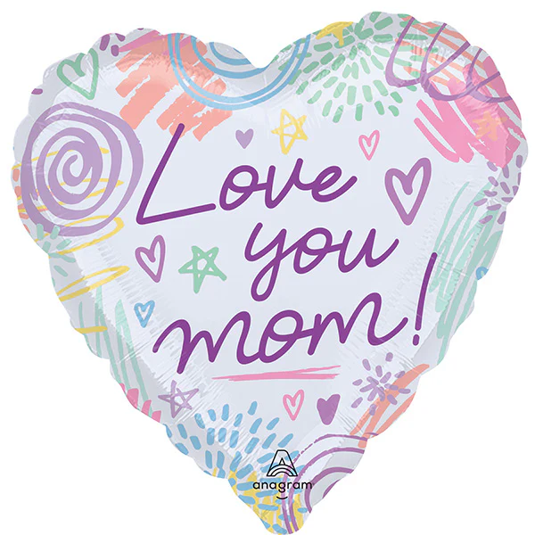 Love You Mom Sweet Folija balon