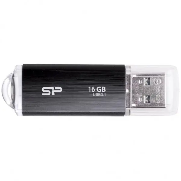 16GB USB Flash Drive 3.0, Blaze B02, BLACK ( SP016GBUF3B02V1K )