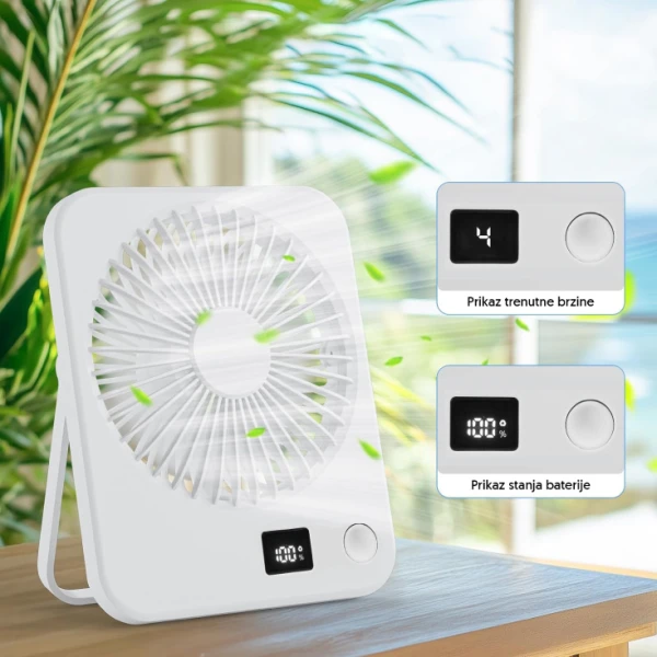 Stoni USB mini ventilator sa displejem