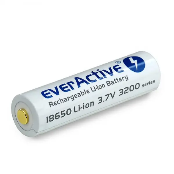 Industrijska punjiva baterija 3200 mAh EverActive + micro USB 18650