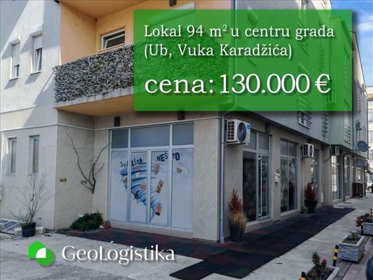 Lokal 94 m2 u centru Uba