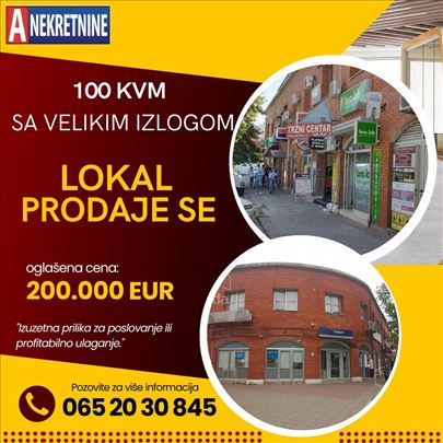 Poslovni prostor 100 kvm, Piramida PRIZEMLJE