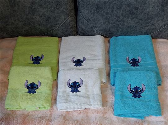 Peskiri sa vezom,dečiji motivi stich,miki mous