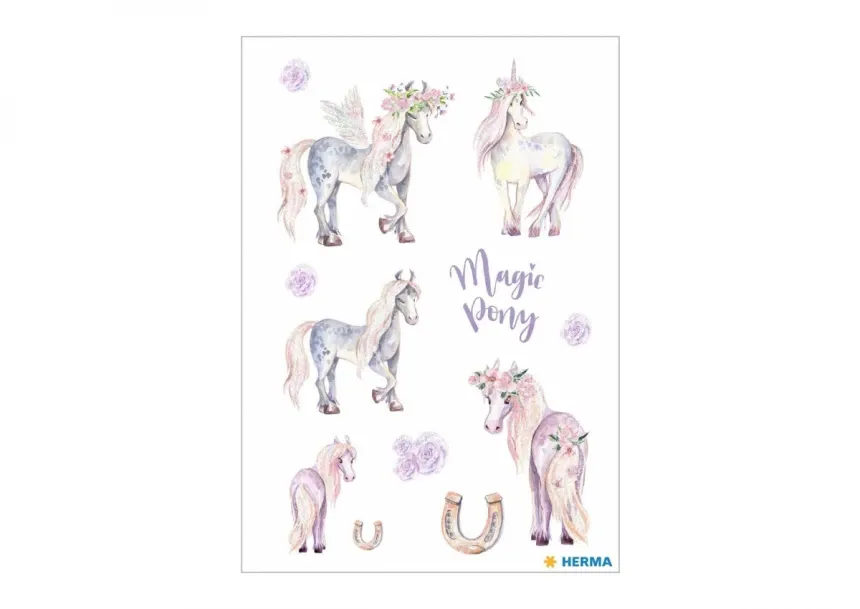 Stikeri DECOR MAGIC PONY, GLITTERY Herma 12SH15678