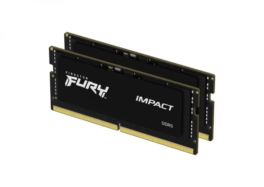 KINGSTON SODIMM DDR5 32GB (2x16GB kit) 6400MT/s KF564S38IBK2-32 FURY Impact Black XMP