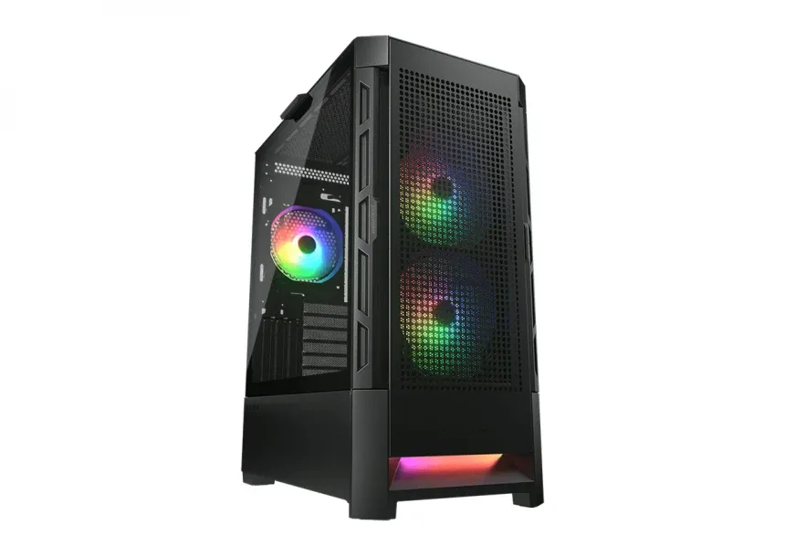COUGAR DUOFACE RGB PC Case, Mid Tower, Black
