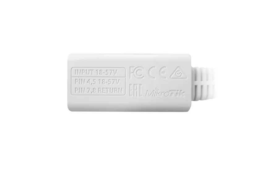 MikroTik Passive Gigabit PoE adapter sa LED