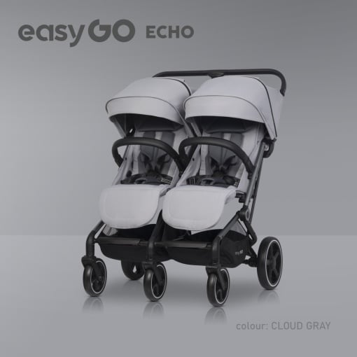 Eurocart easy go echo cloudy grey kolica za blizance