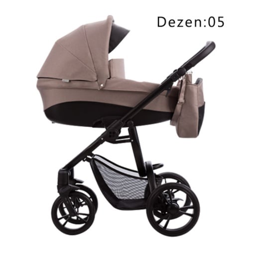 BEBETTO HOLLAND NEW KOLICA ZA BEBE SET 2U1 CRNI RAM 05