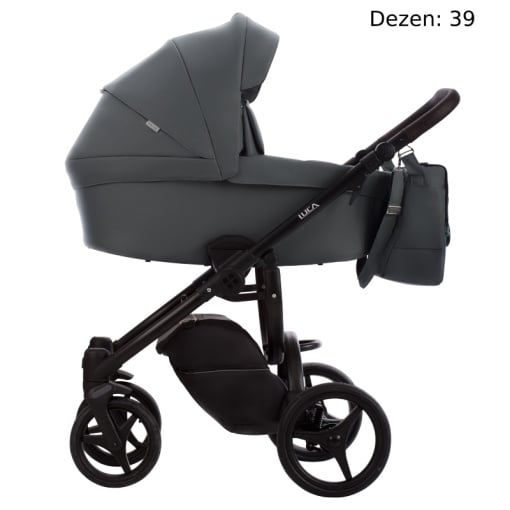 Bebetto Luca 2018 kolica za bebe set 2u1 crni ram 39